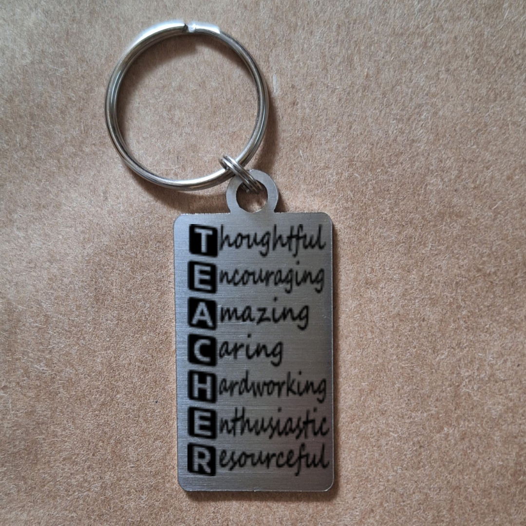 Teacher - Keyring – SA Medal Hangers
