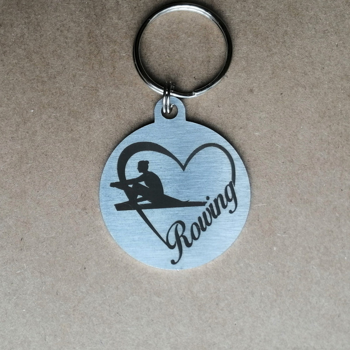 Rowing - Round Keyring – SA Medal Hangers