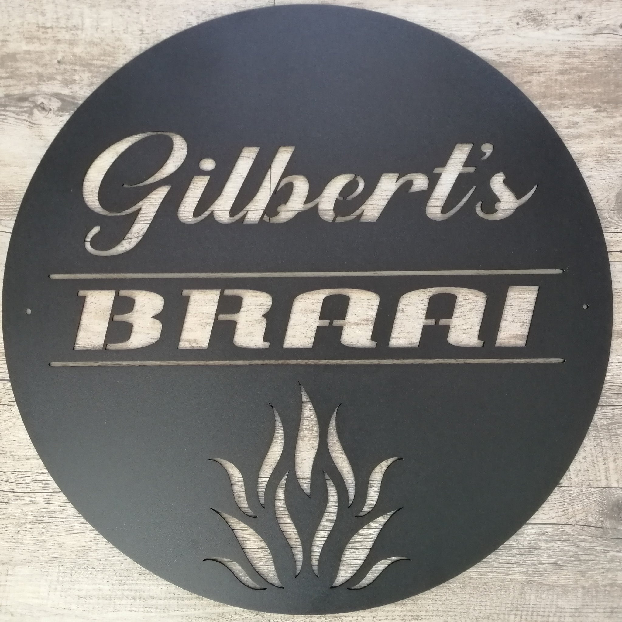 Braai Sign - Personalised Wall sign – SA Medal Hangers