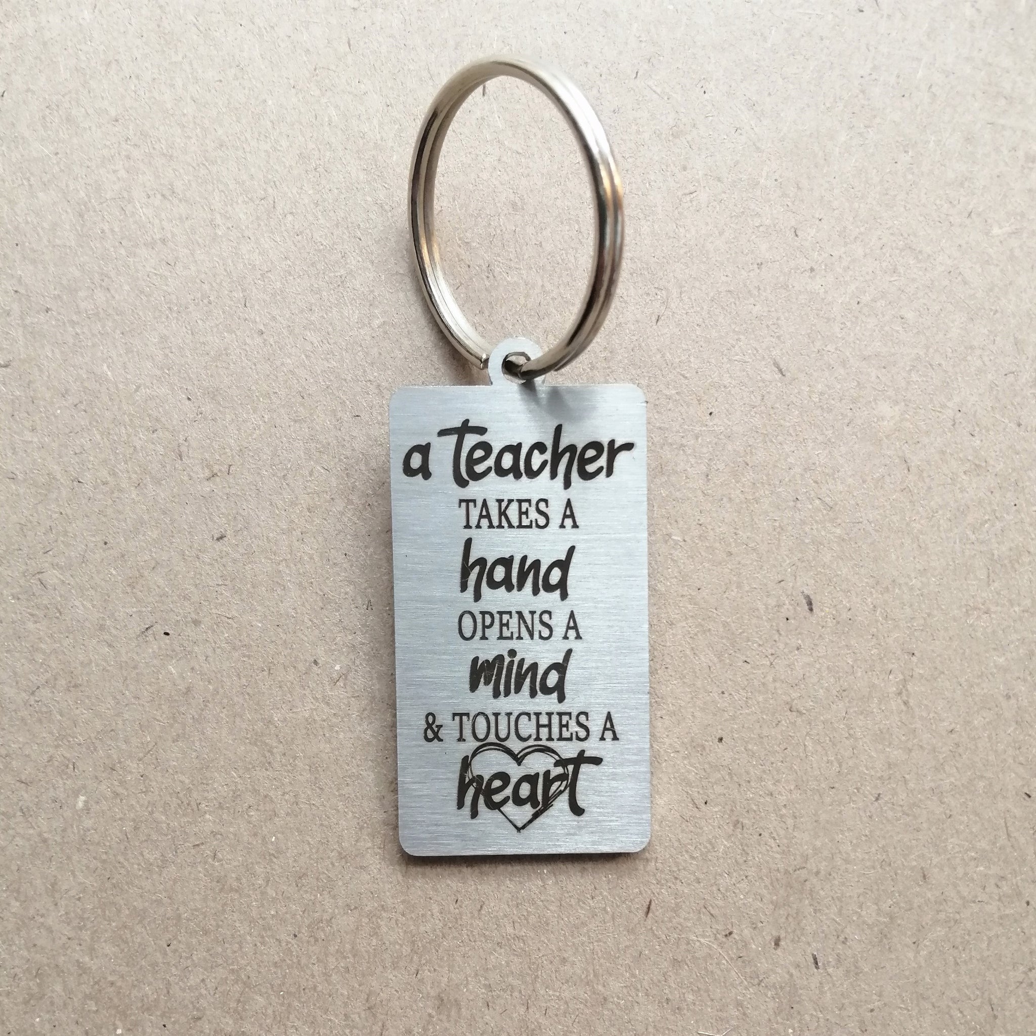 Teacher Appreciation Gift | Stainless Steel Laser-engraved Keyring – SA ...